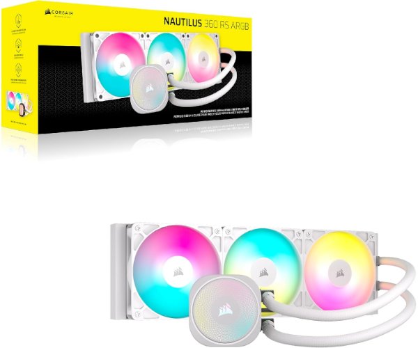 Corsair iCUE NAUTILUS RS White 360 RGB – ARX