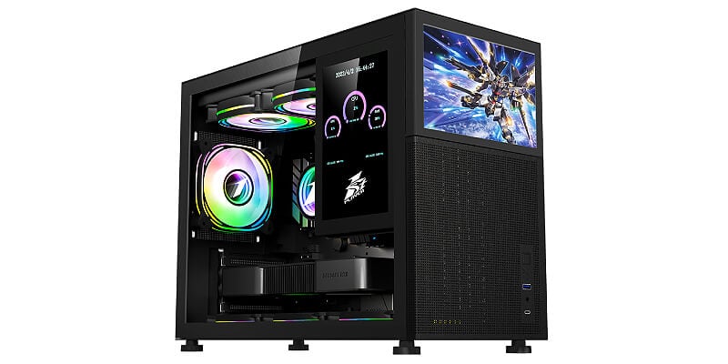 1StPlayer Mi6-EV LCD Black Mid Tower Micro-ATX – ARX